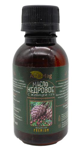 Масло Кедровое с живицей кедровой 15% АлтайМаг 100мл в Новосибирске ...